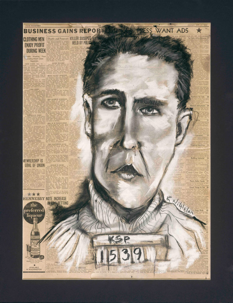 Alvin "Creepy" Karpis - Randy Wilhelm Art